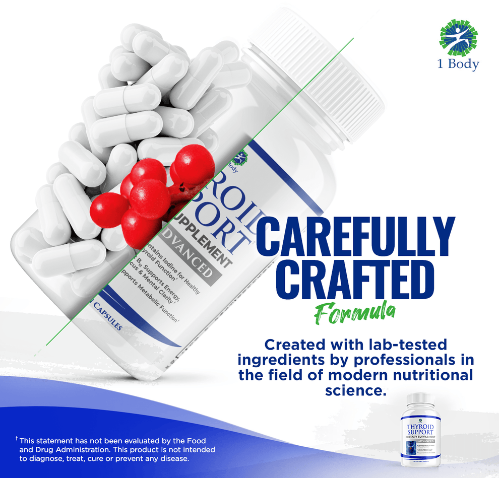 Thyroid Support Supplement | Vegan Capsule | 1 Body